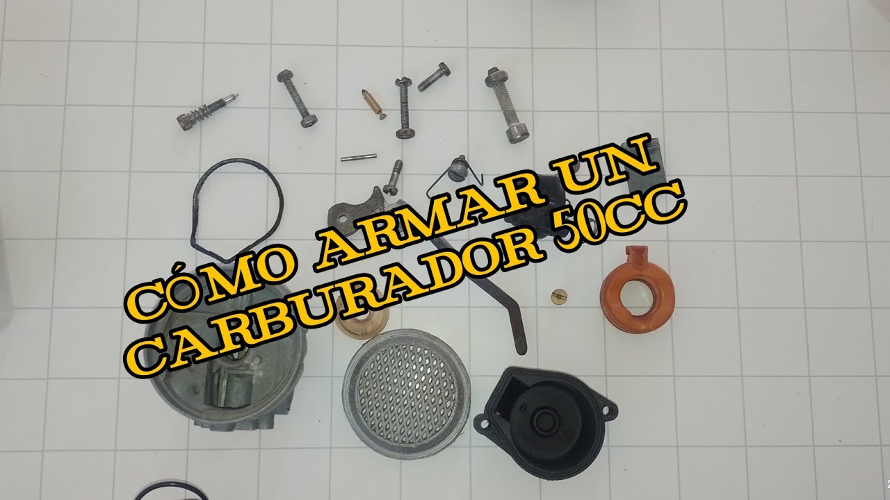 🔴cómo armar un carburador 50cc - YouTube