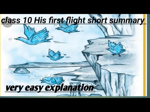 Class-10th| His First Flight| His first flight summary|cbse class 10 ...
