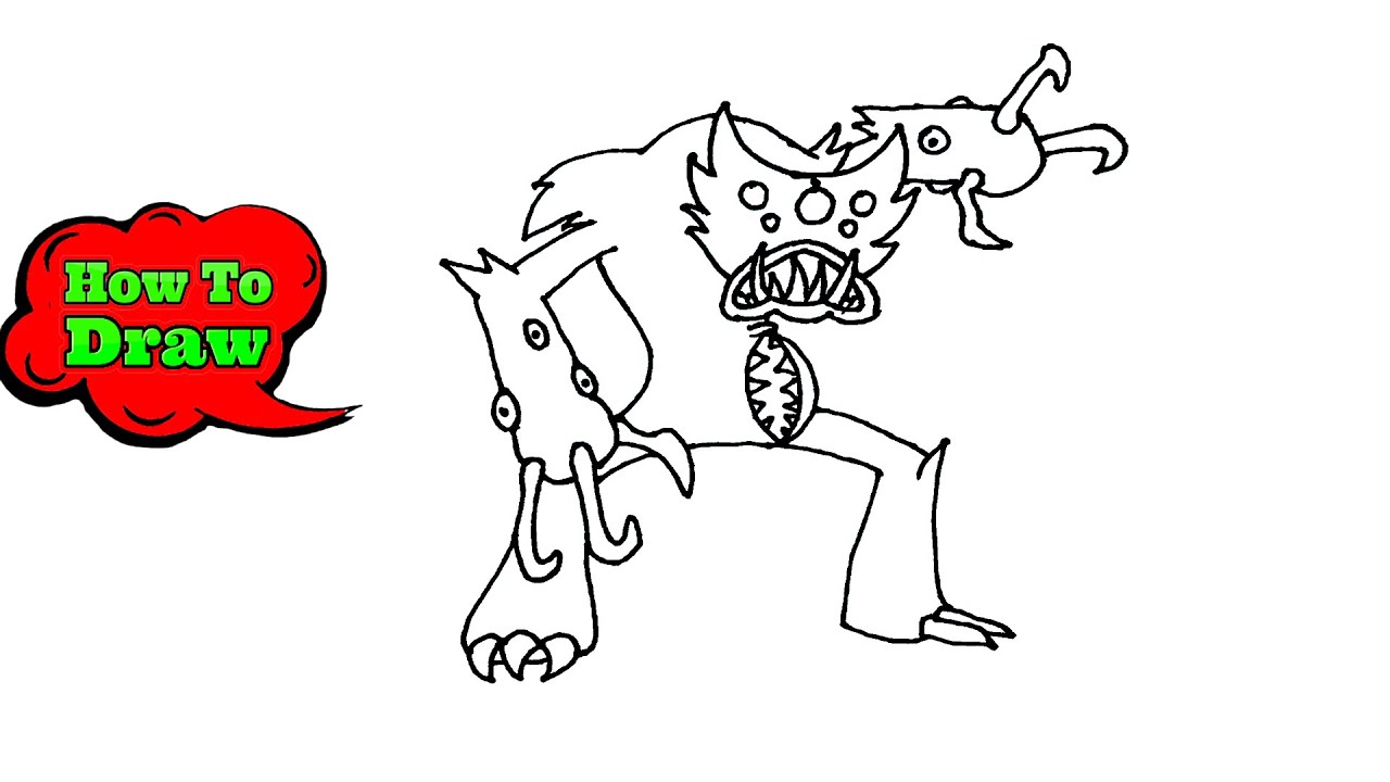 How To Draw Killy Willy | Poppy Playtime Killy Willy Drawing - YouTube