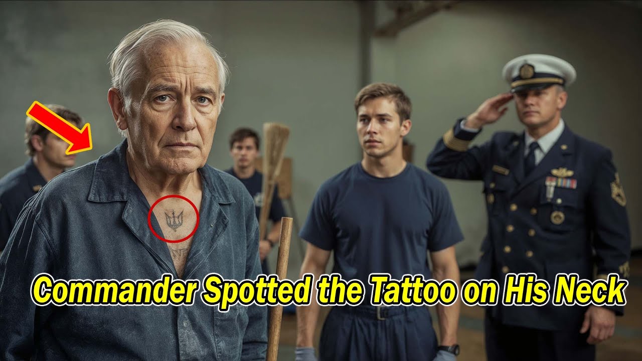 "Just a Janitor… Until the Commander Saw His SEAL Tattoo" - YouTube