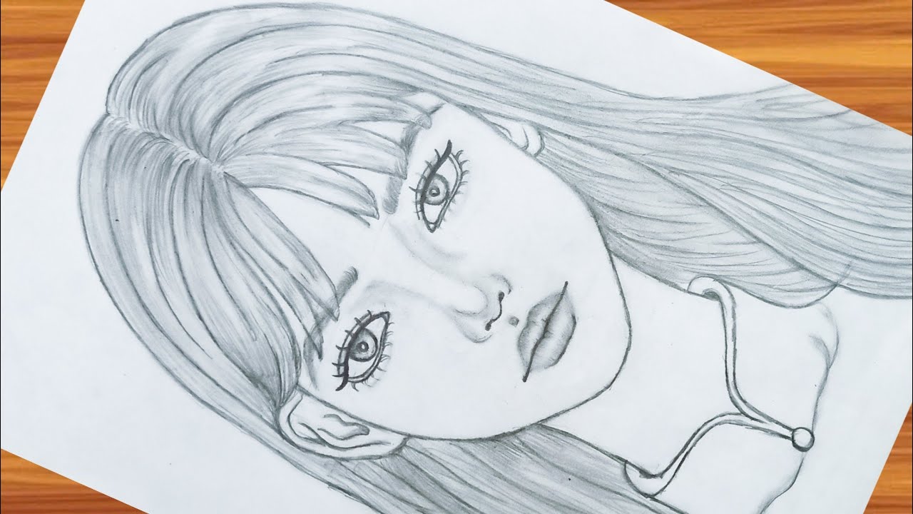 how to draw a beautiful girl face || step by step || pencil girl ...
