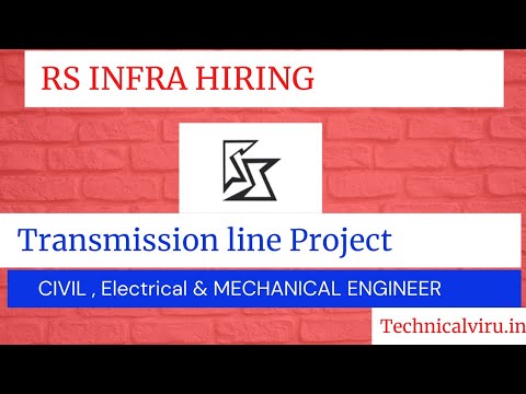RS infra project Ltd Hiring for RAILWAY OHE Project II BE BTECH in ...