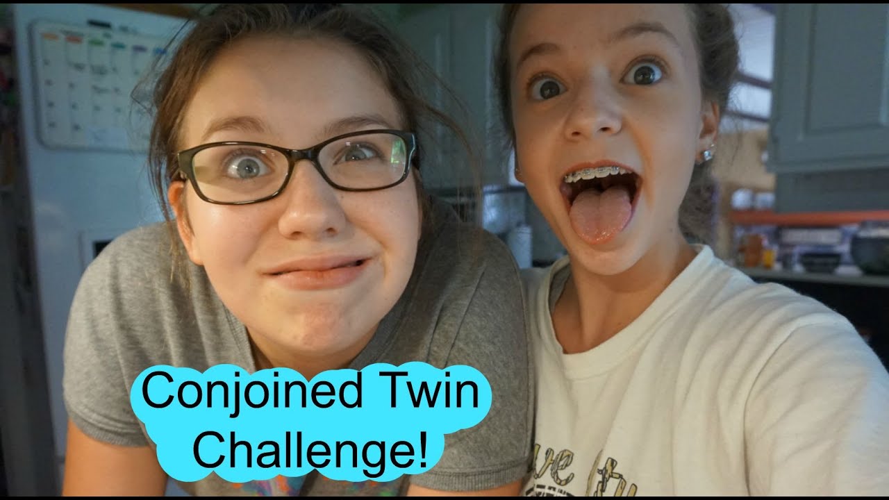 Conjoined Twin Challenge with Lily! - YouTube