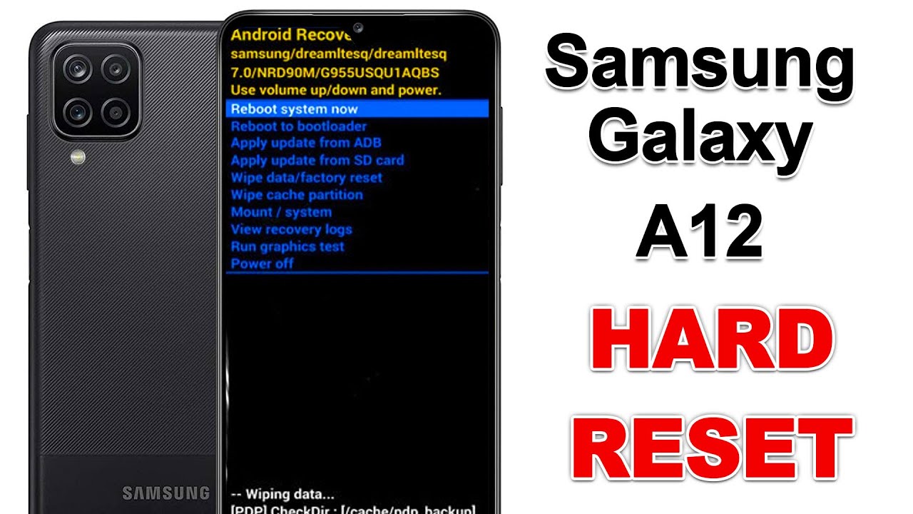 SAMSUNG A12 FACTORY RESET | NOT WORK FIX | SAM-A125F HARD RESET - YouTube