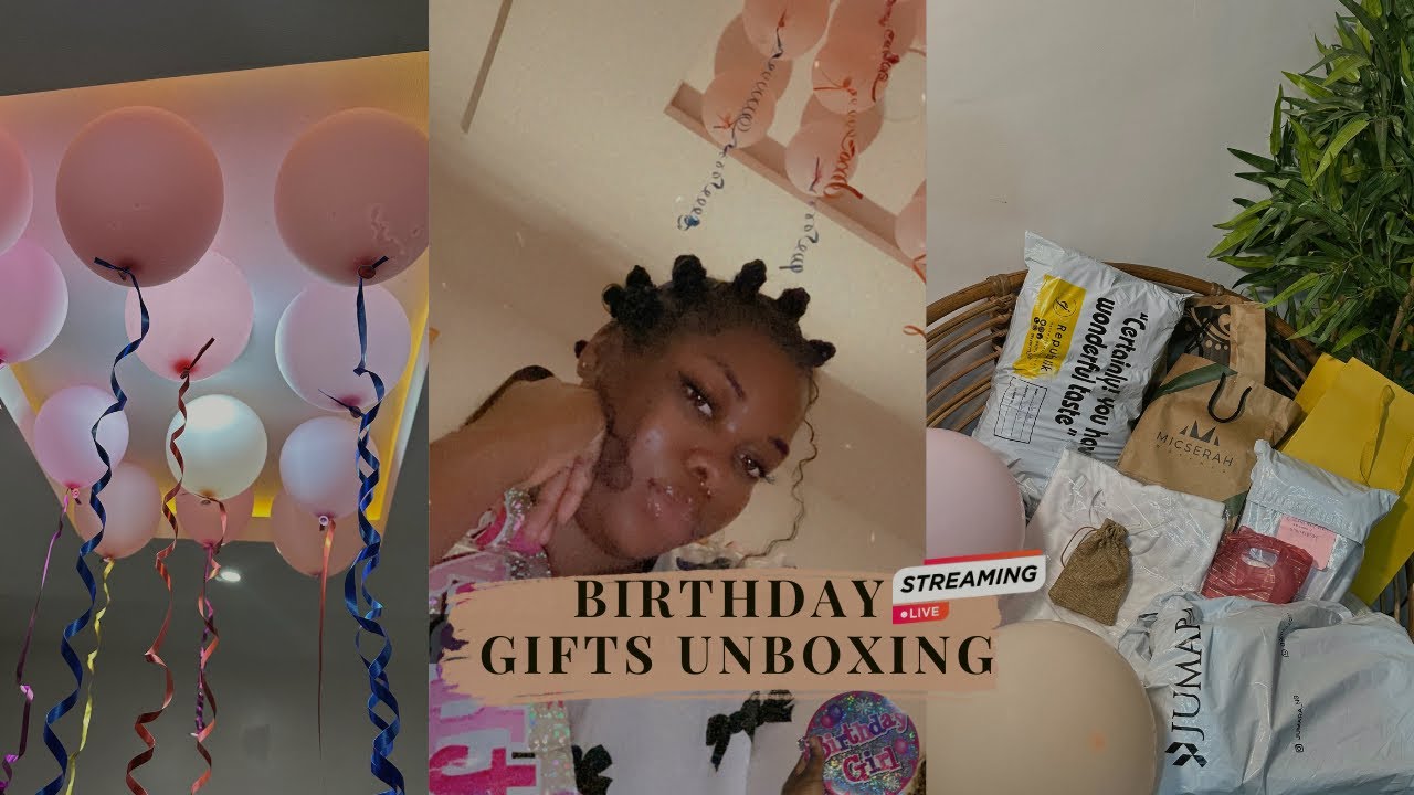 BIRTHDAY GIFTS UNBOXING. - YouTube