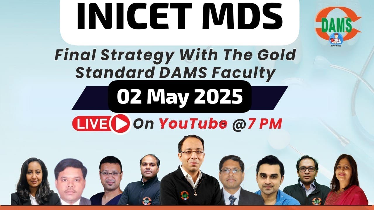 INICET MDS Final Revision with The Gold Standard by DAMS Faculty - YouTube