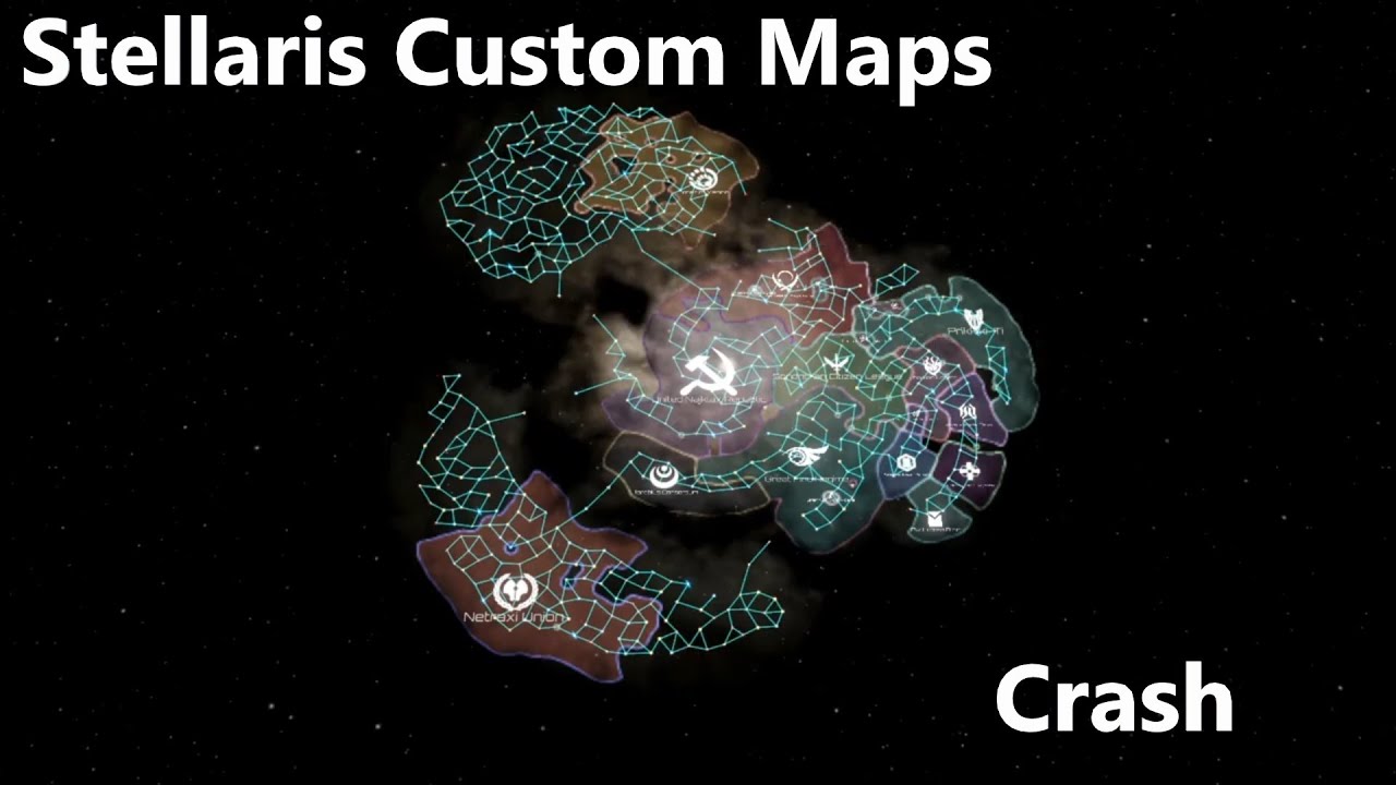Distant Galaxy Crash Custom Map - Stellaris Timelapse 1/3 - YouTube