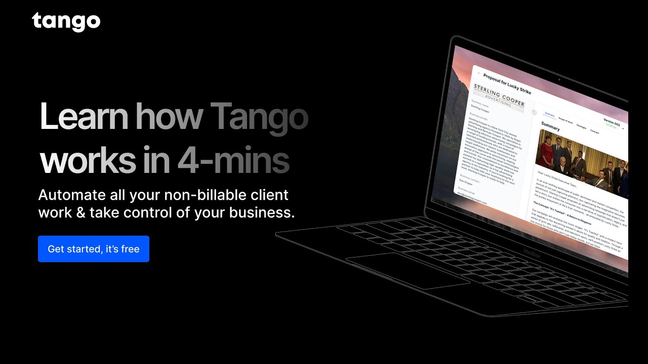 Tango- Propose, Bill & Get Paid - YouTube