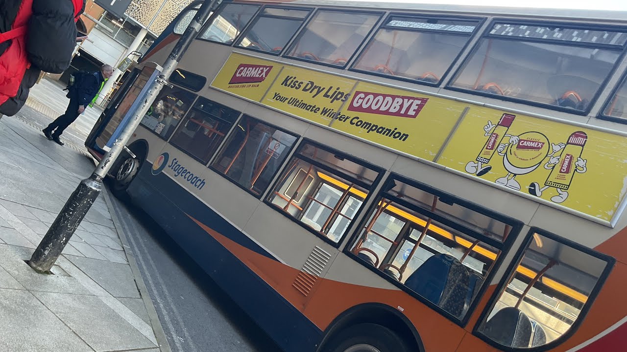 Bus ride on 19333 MX08 UCC ADL Enviro400 route 7 to Basingstoke bus ...