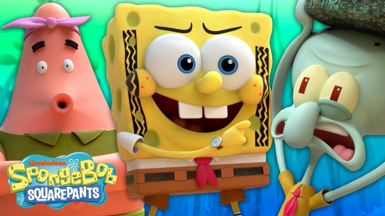 SpongeBob Goes on a Truck Hunt! 🛻🍔 "Quest for Tire" | Kamp Koral - YouTube