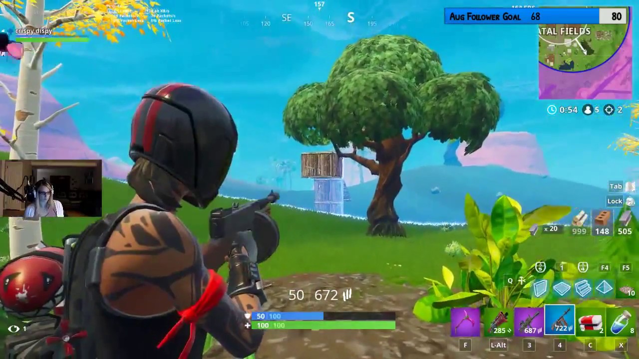 Girl streamer has first fortnite solo win! - YouTube