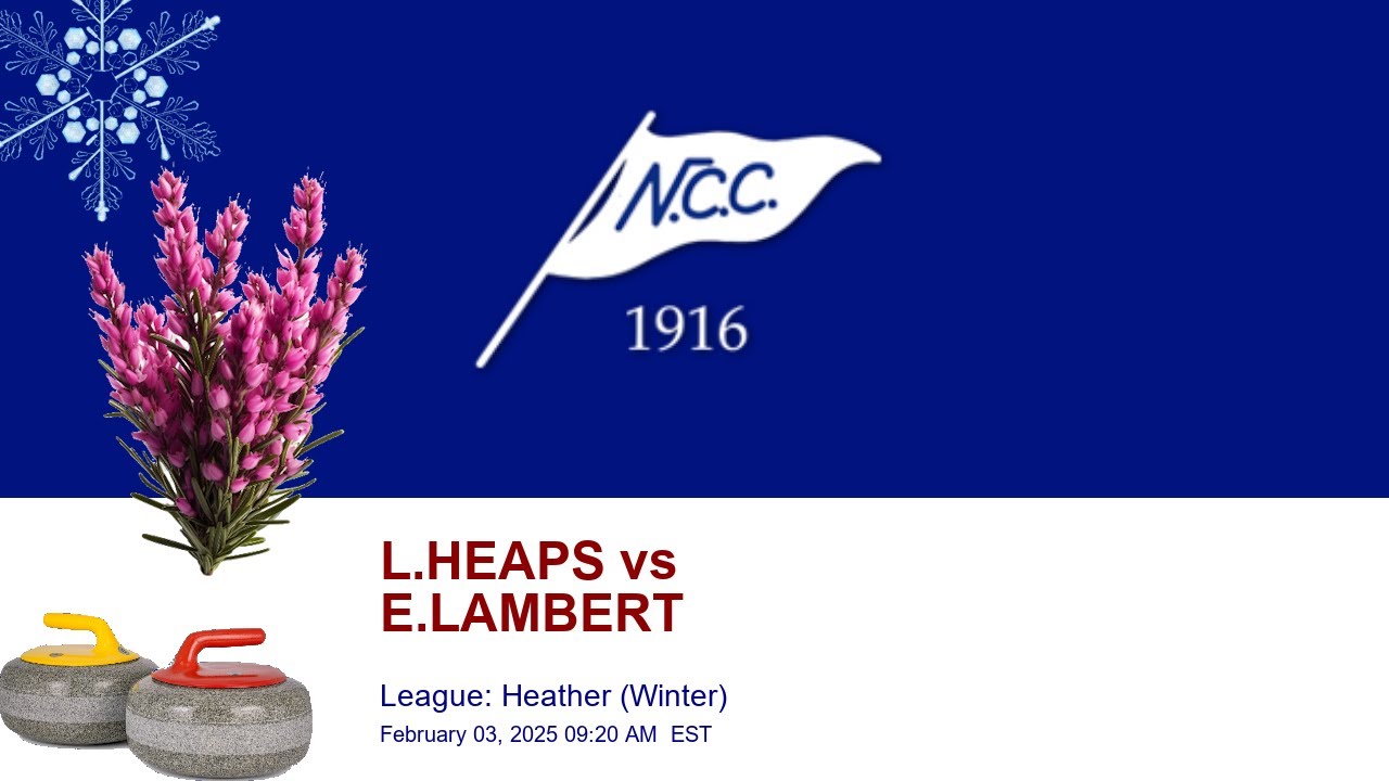 🥌 NCC League: Heather (Winter) | L.HEAPS vs E.LAMBERT - YouTube