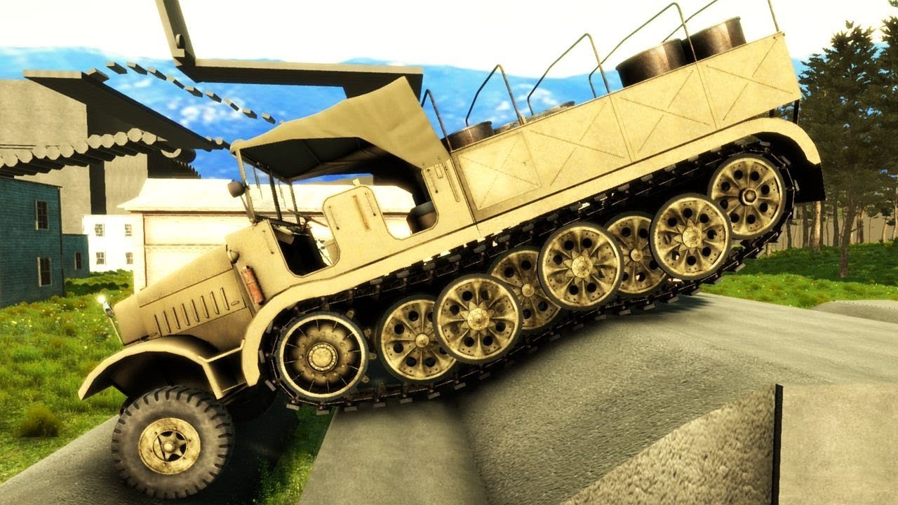 The First Track Early Access - Half-Track Truck Obstacle Course Test ...