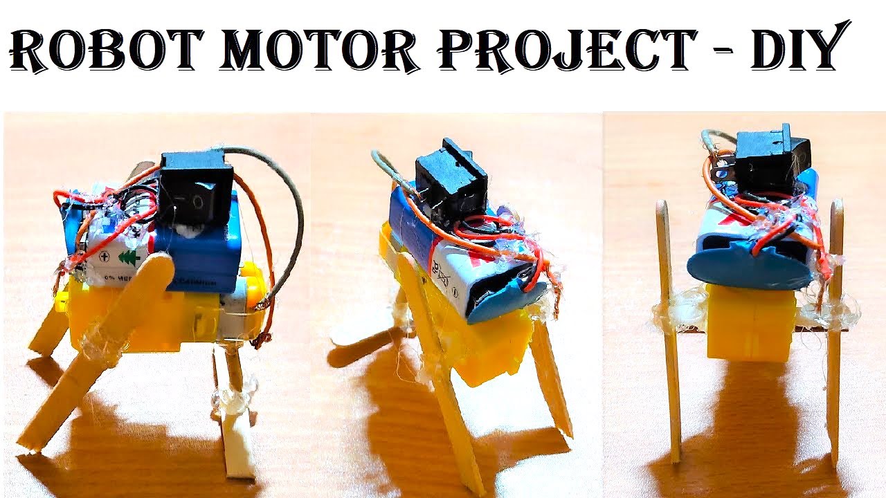 how to make robot motor science project | DIY pandit - YouTube