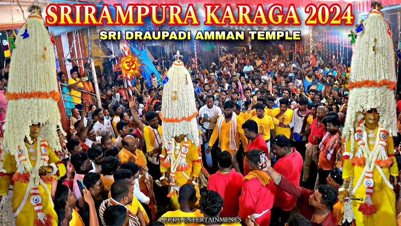 Srirampuram Karaga 2024 | 60th Year Karaga Festival | Sri Draupadi ...
