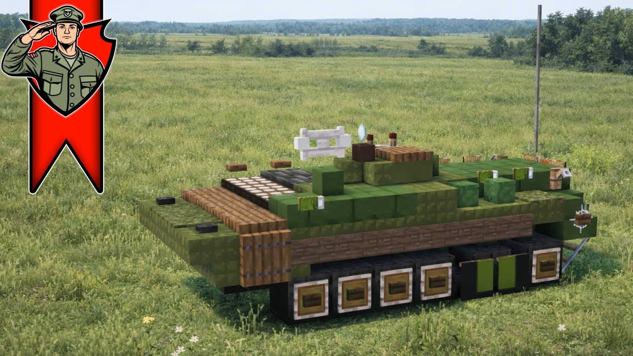 How to Build a BMP-1 Infantry Fighting Vehicle in Minecraft! - YouTube