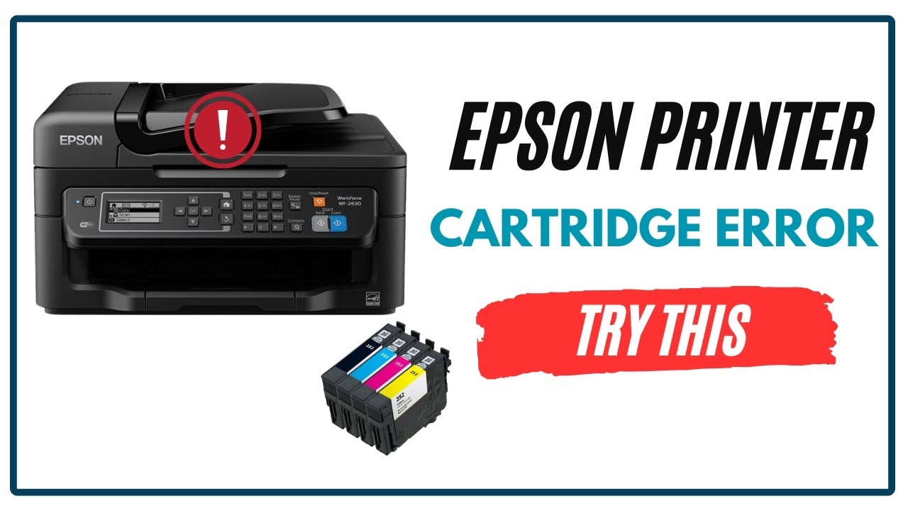 Epson Printer Cartridge Error? Try This - YouTube