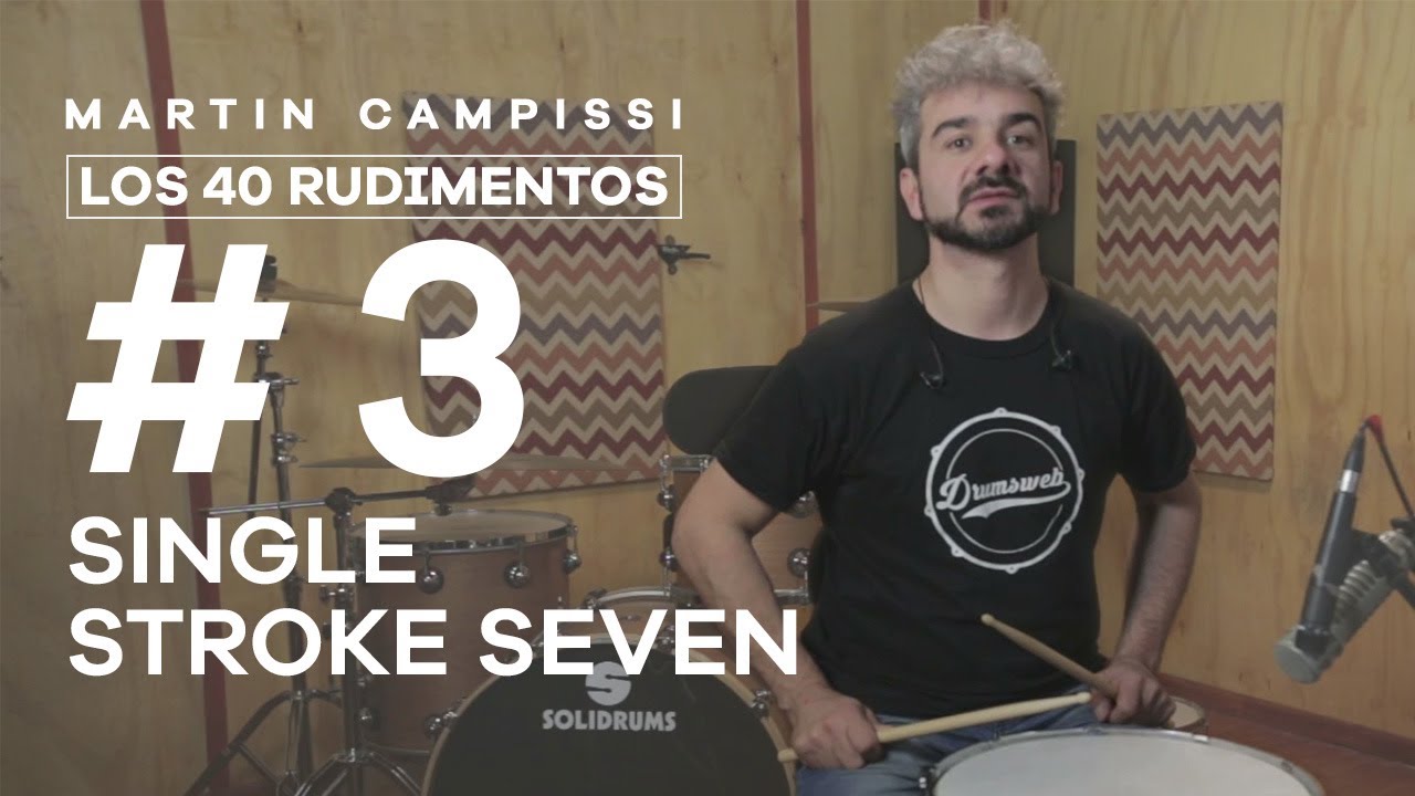Single Stroke Seven - Rudimento 3 - 40 Rudimentos - YouTube