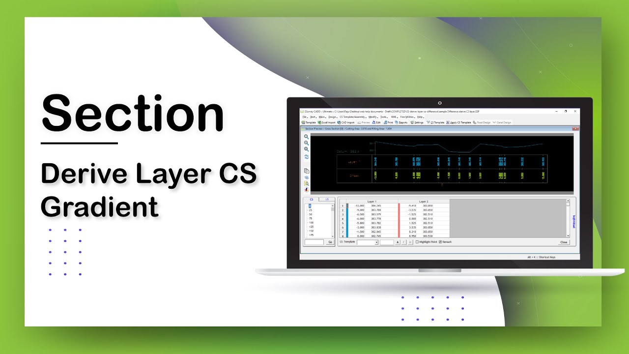 Derive Cross Section Layer - Gradient Band - YouTube