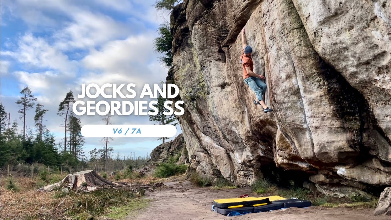 Kyloe in The Woods Bouldering Jocks and Geordies Sit Start V6/F7A - YouTube