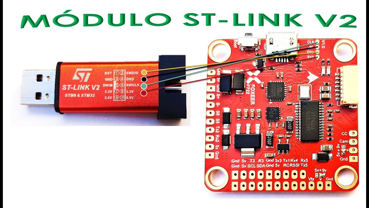 MÓDULO ST-LINK V2 y CONTROLADORES DE VUELO (Tips elementales) - YouTube