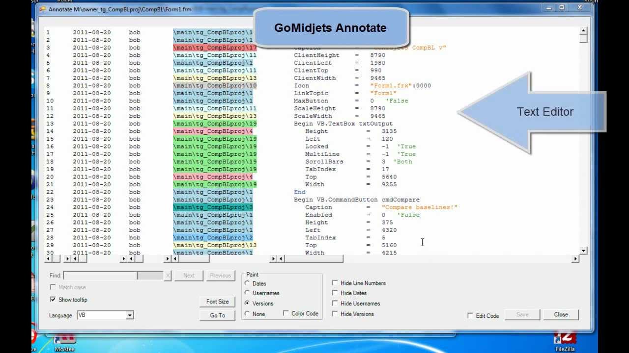 New: GUI - based "Annotate" for ClearCase - YouTube