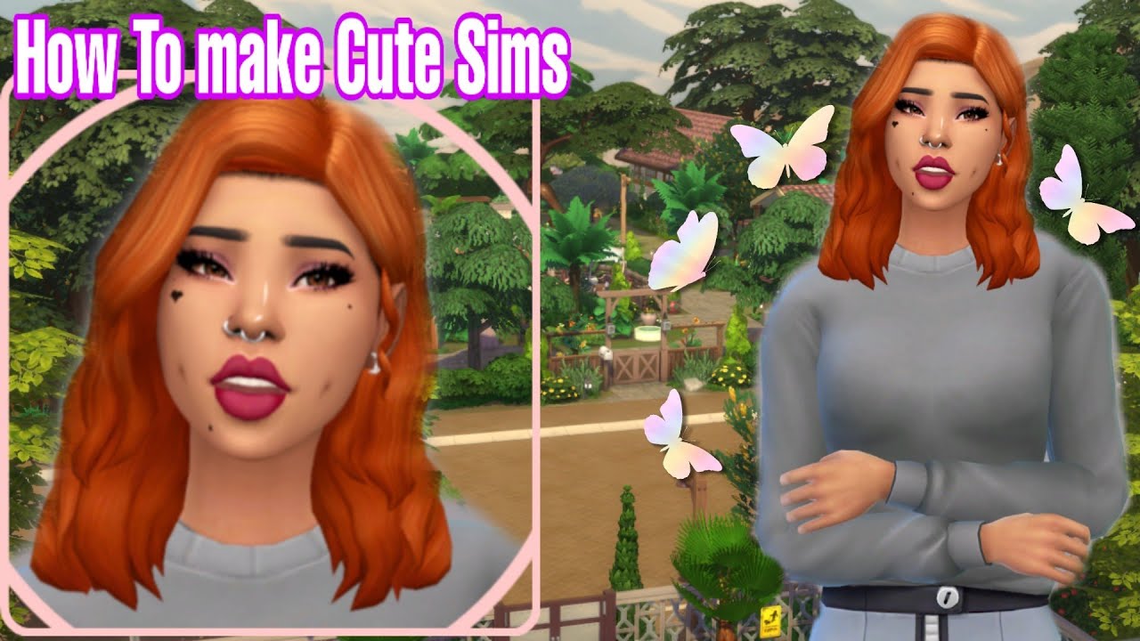 The Sims 4 Create A Sim |How To Make Cute Female Sims| CC List - YouTube