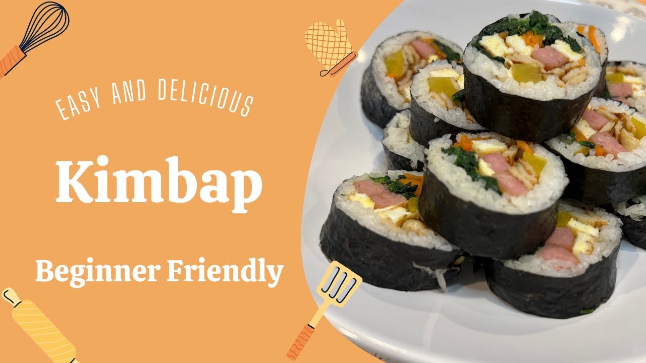Kimbap Aka Gimbap | Korean Rice Roll Made Simple | Step-by-Step ...