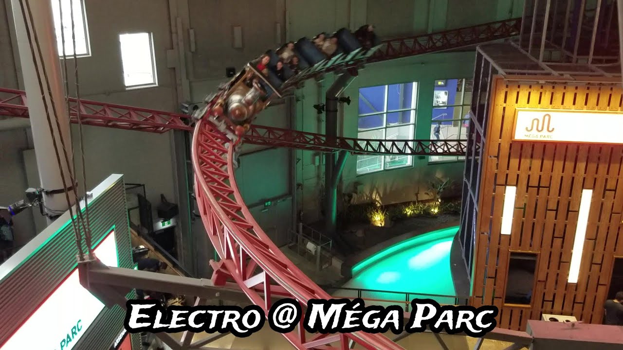 Electro at Méga Parc, Just the Coasters (Off-Ride Footage) - YouTube