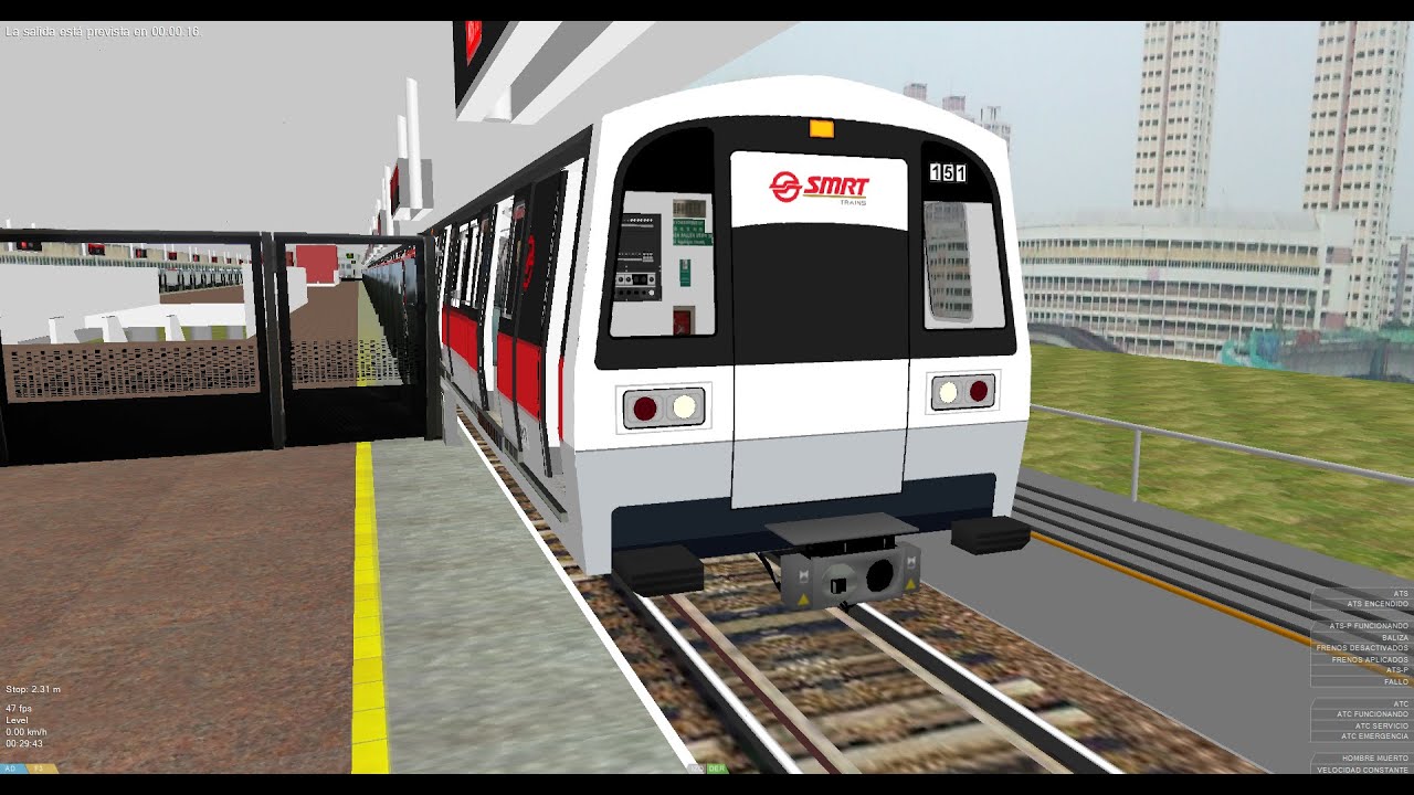 [OpenBVE] SMRT Trains C151 Set [017/018] From NS04-BP01 Choa Chu Kang To NS12 Canberra - YouTube