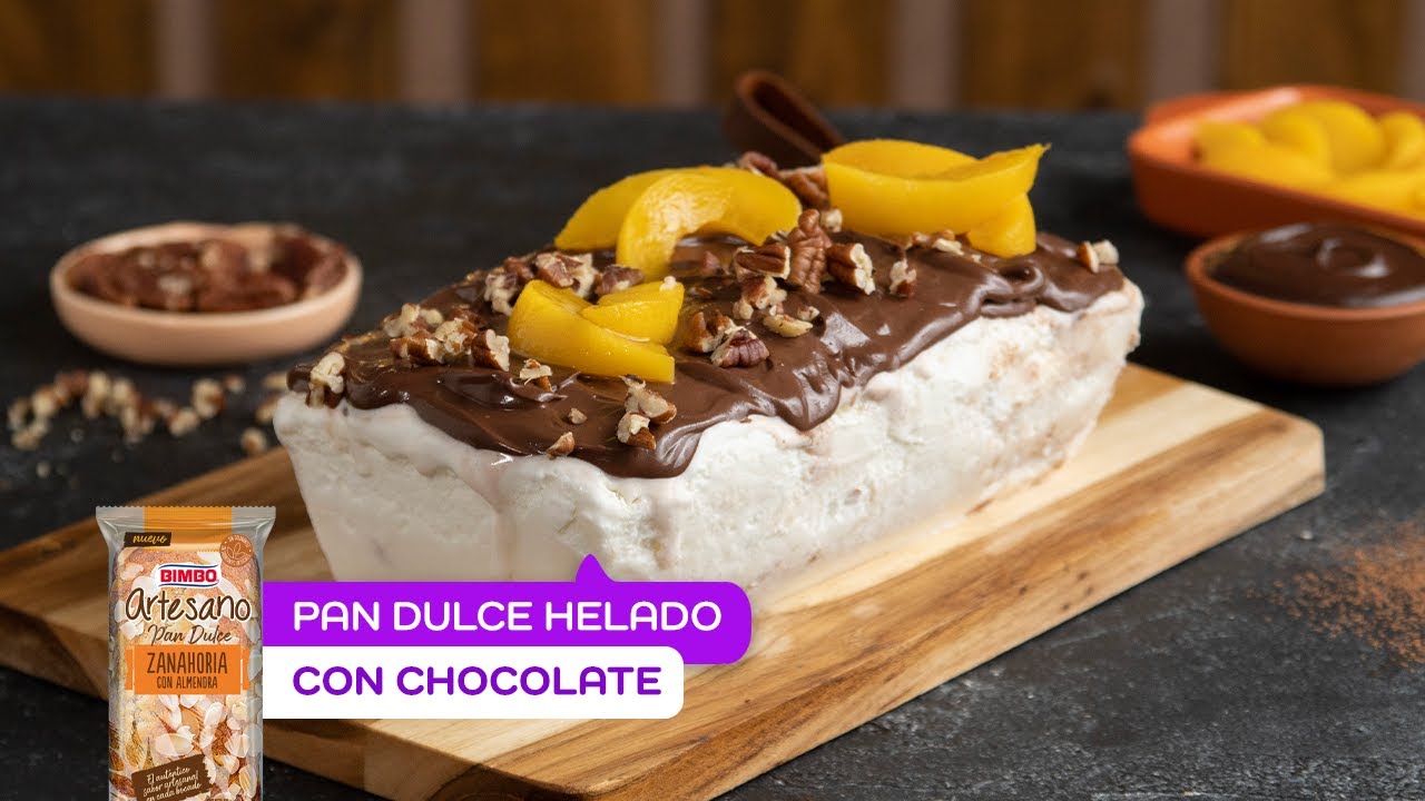 Receta de Pan Dulce Helado con Chocolate - YouTube