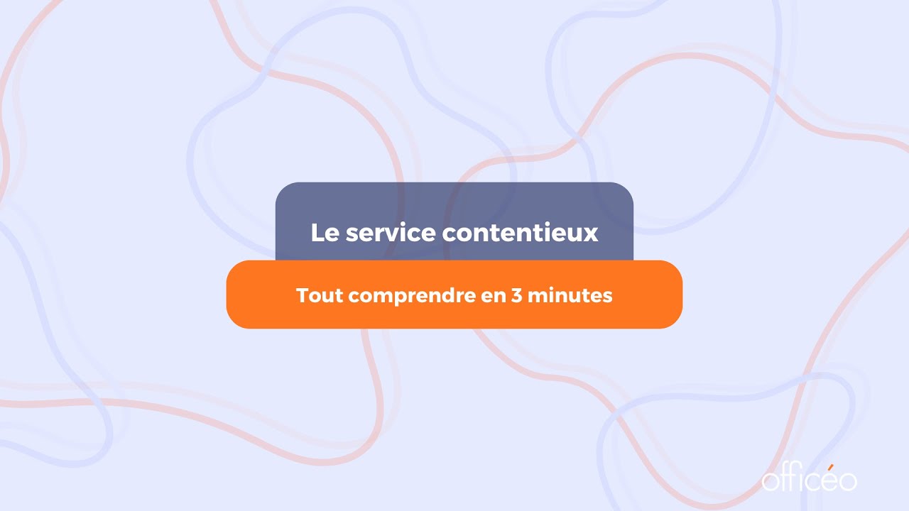 Le service contentieux - YouTube