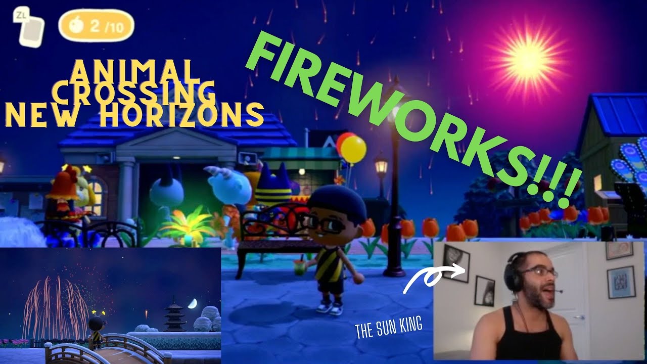 Animal Crossing Fireworks Show and Redd Raffle!!! - YouTube