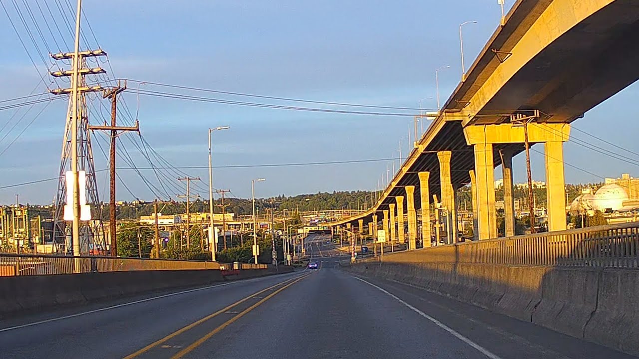 How to drive onto SR 99 South from West Seattle (via Low Bridge) - YouTube