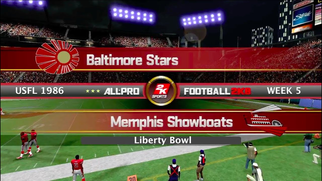 The Lost Seasons: USFL 1986 Week 5 - Baltimore Stars (2-2) @ Memphis ...