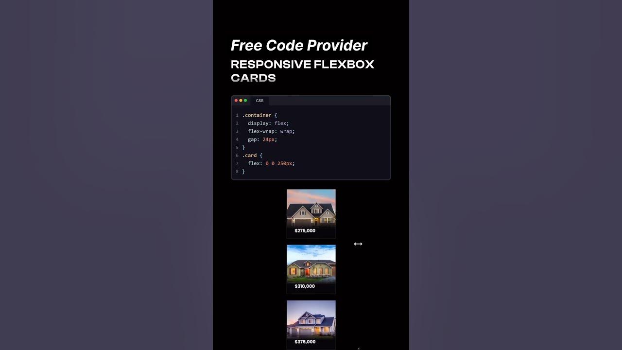 Css Responsive Card Layout With Flexbox And Media Queries Html Css Tutorial Shorts Viral