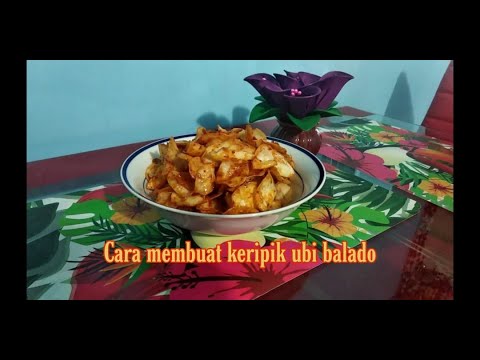 Cara membuat keripik ubi balado - YouTube