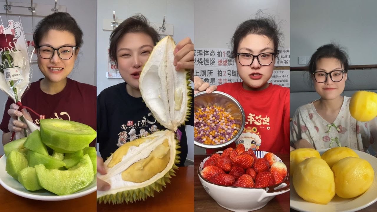 FRUITS MUKBANG🍓 | KWAI ASMR | EATING COMPILATION |SANDAYE | CHINSE FOOD ...