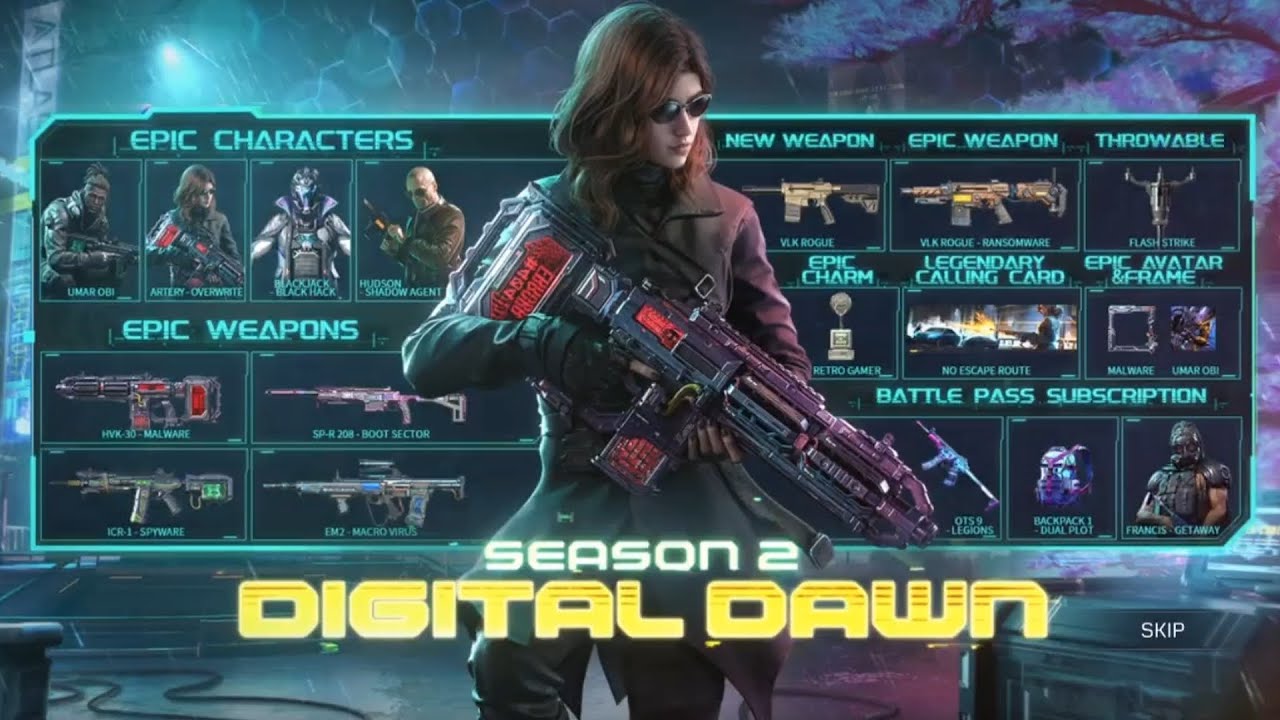 CODM Season 2 Digital Dawn - Buying Normal Battle Pass - YouTube
