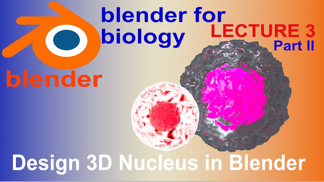 3D Nucleus Design in Blender | Lecture 3 | Part 2 | Blender for Biology ...