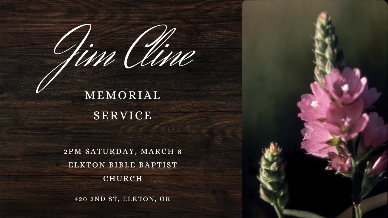 Memorial Service for James Cline - YouTube