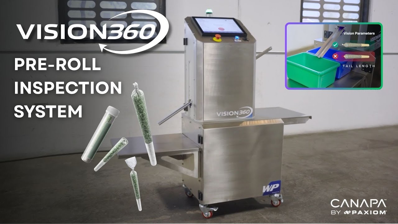 Canapa Vision360 automatically inspects pre-rolls and joints for any imperfections - YouTube