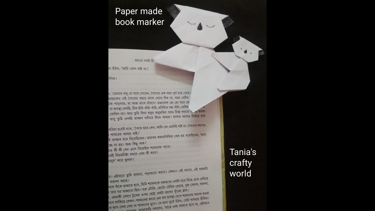 How to make paper book marker - YouTube