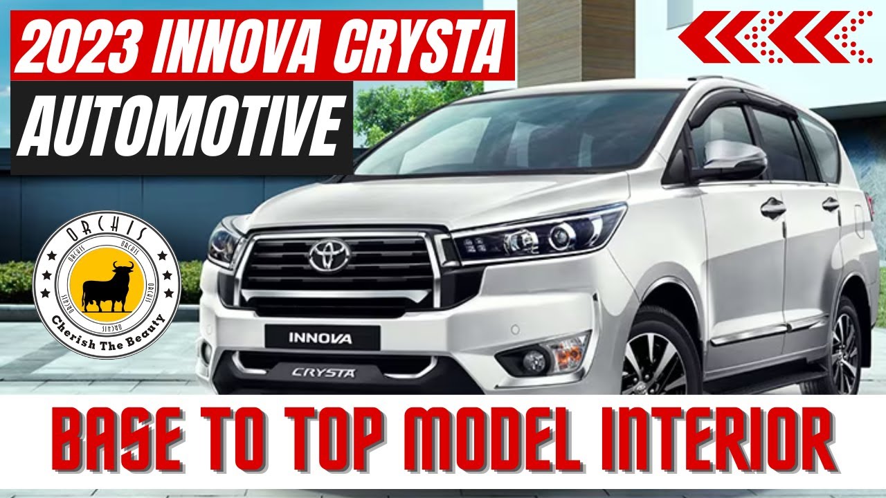 All New Innova Crysta Facelift 2023 | Base To Top Model Interior ...