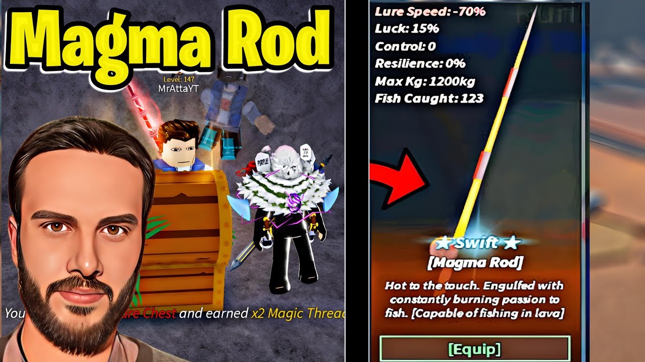 WE UNLOCK THE MAGMA ROD FOR LAVA FISHING IN FISCH - YouTube