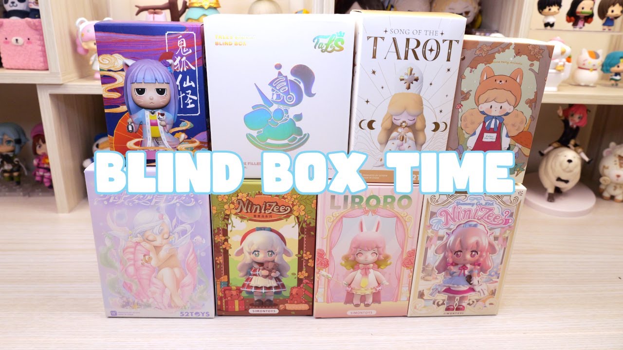 [blind box time #6] Opening 8 Blind Boxes from Kikagoods: Molinta, Nini ...