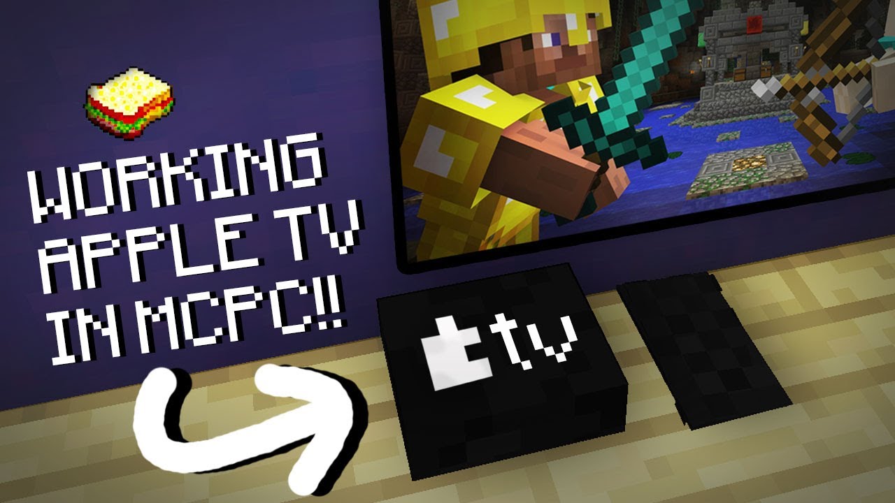 Minecraft | How to make a Working Apple TV - YouTube