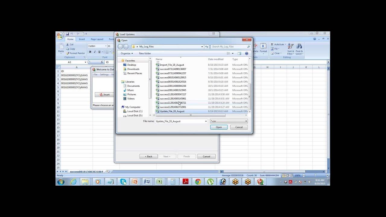 Data Management in Salesforce using Data Loader | Update, Delete, Export, Upsert - YouTube
