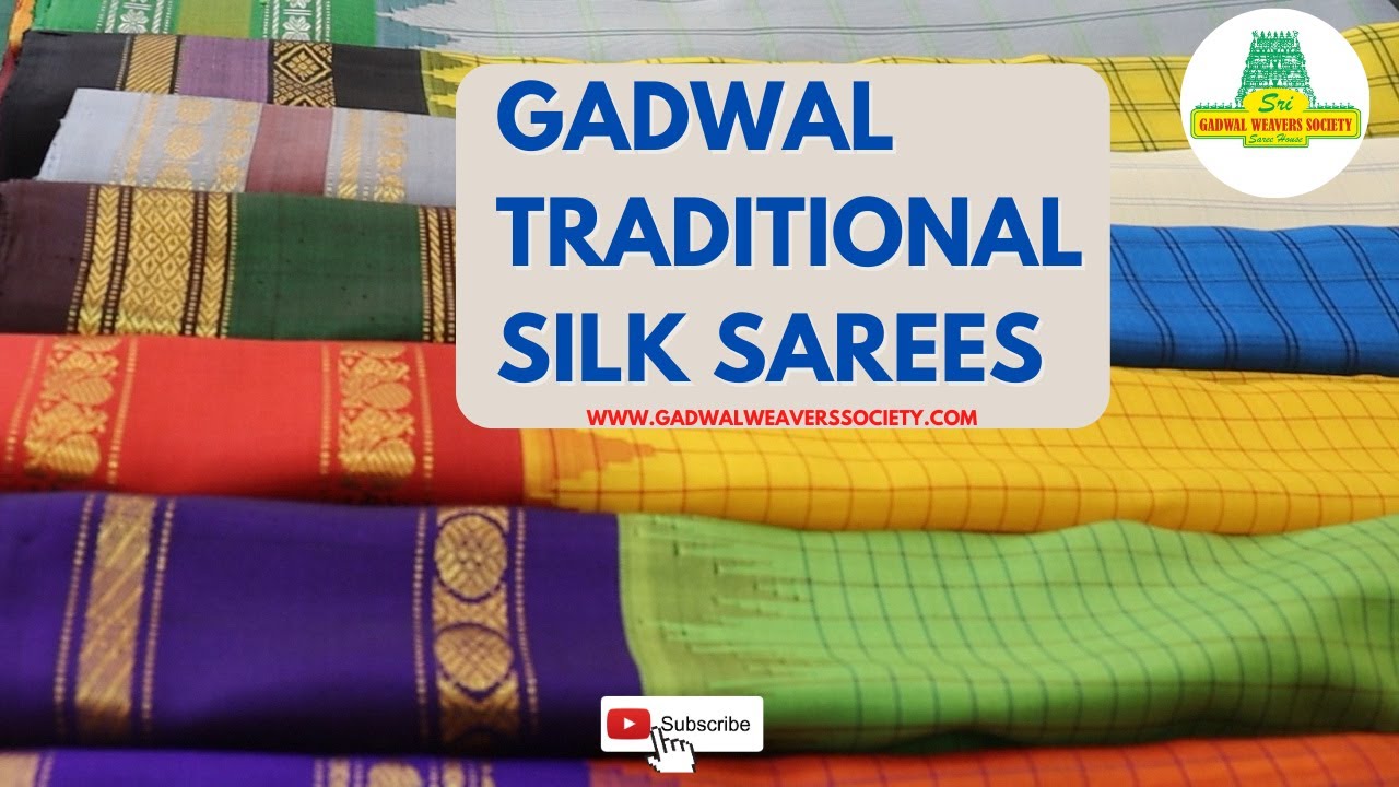 Gadwal Traditional Silk sarees ||Unique combinations || Gadwal weavers ...