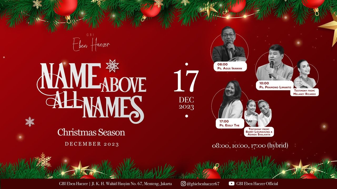 2nd Sunday Service - 17 December 2023 with Ps. Pramono Limanto ...